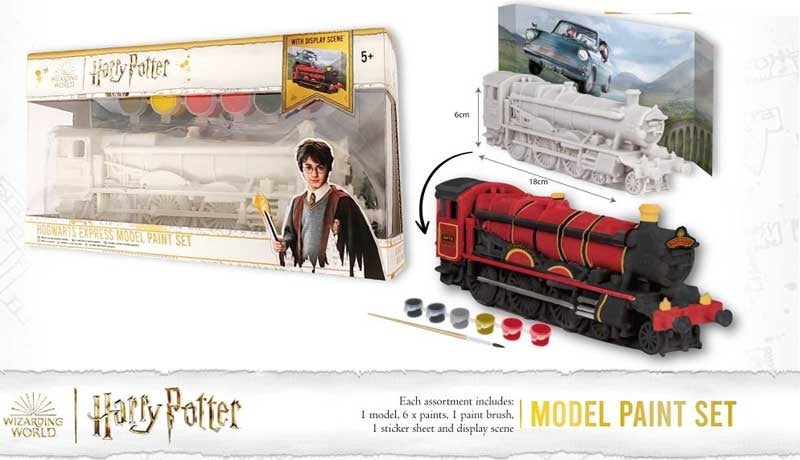 Hogwarts Express Model Paint Your Own Set | Flockitt and Broom